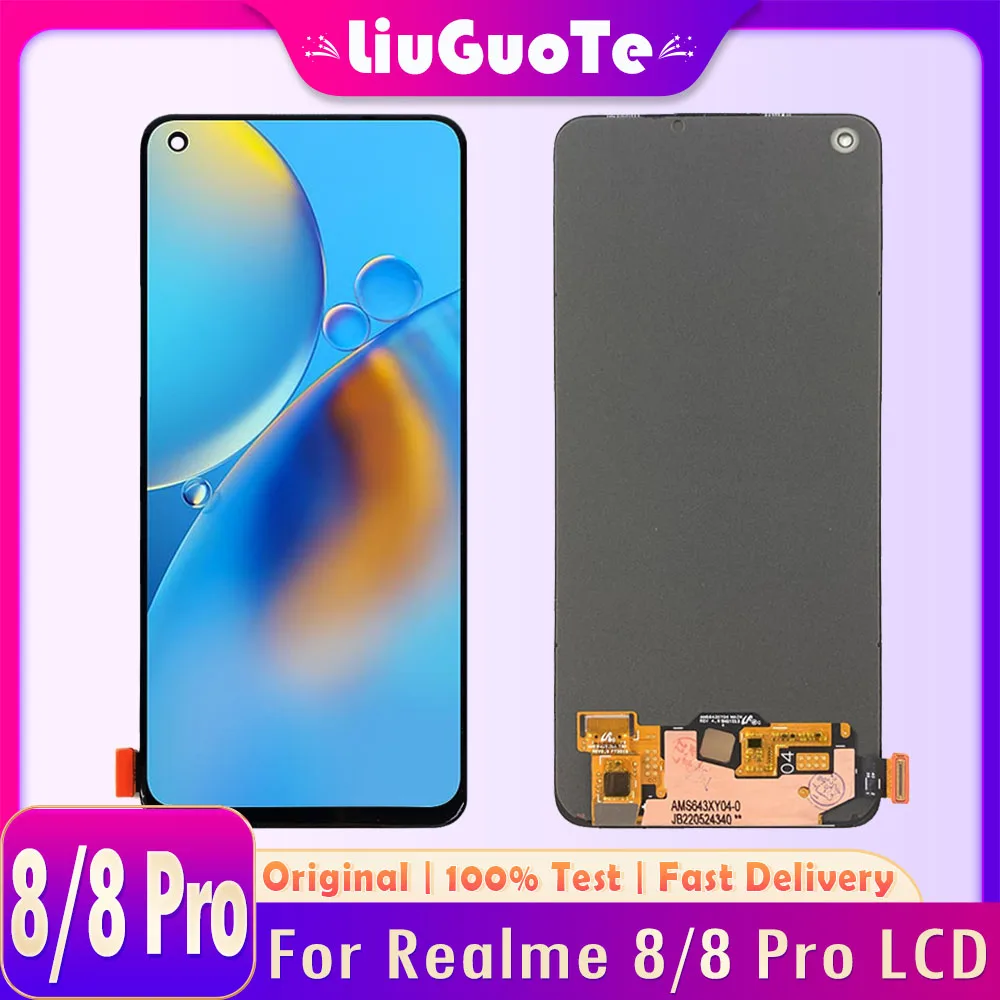 6-4-Original-For-Oppo-Realme-8-Realme-8Pro-RMX3081-LCD-Display-Touch ...