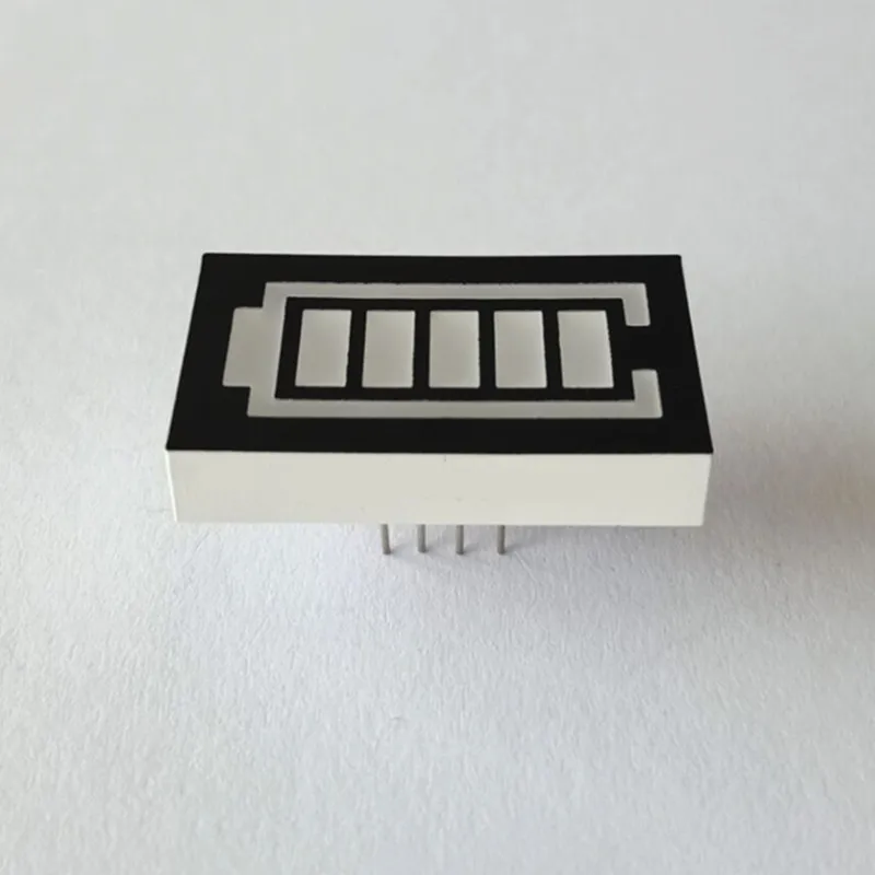 10Pcs 5Bit Bright Red Blue Green Light Battery Level Light Bar Display ...