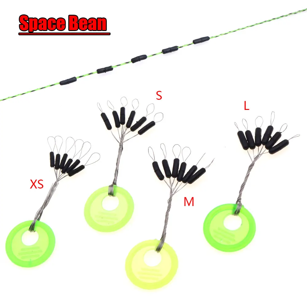 120pcs / 20 groups Fishing Accessories Space Beans For Fishing Main ...