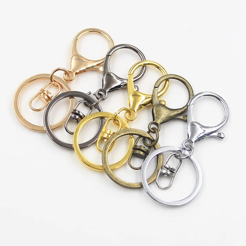 5pcs-lot-30mm-Chain-Key-Ring-Long-68mm-keychain-Popular-classic-Plated ...