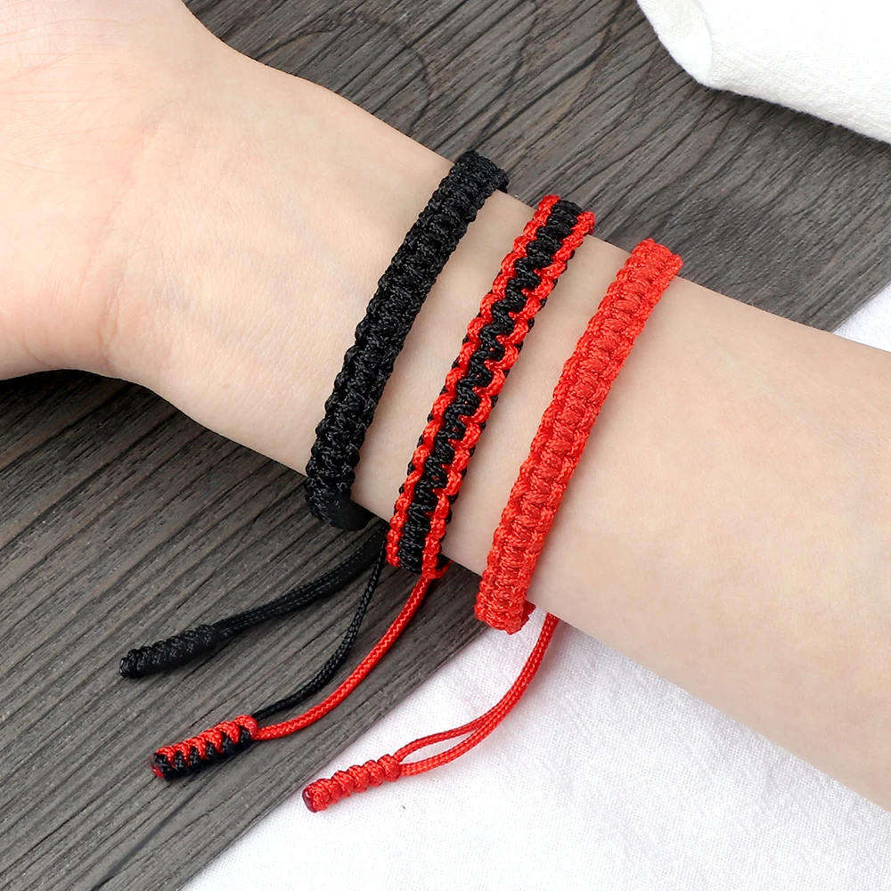 3Pcs/Set Nylon Thread Braided Bracelet Handmade Adjustable Bangles ...