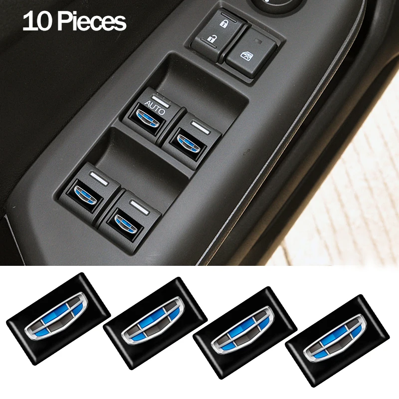 Epoxy 3D Car Sticker Flags Emblem Badge Decal Decorating For Geely ...