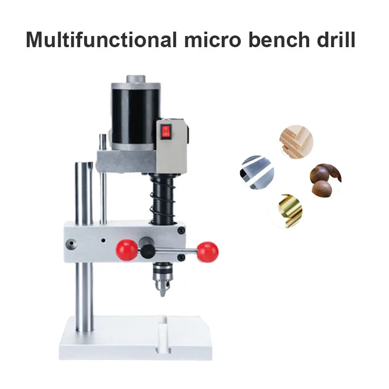 Household-Bench-Drill-Tapping-Machine-Small-DIY-Wood-Metal-Drilling ...
