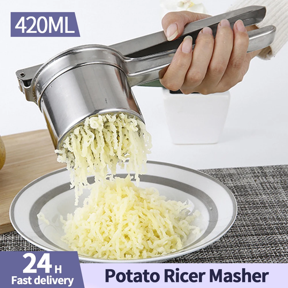 Stainless Steel Potato Mashers Ricers Pressure Mud Puree Vegetable ...