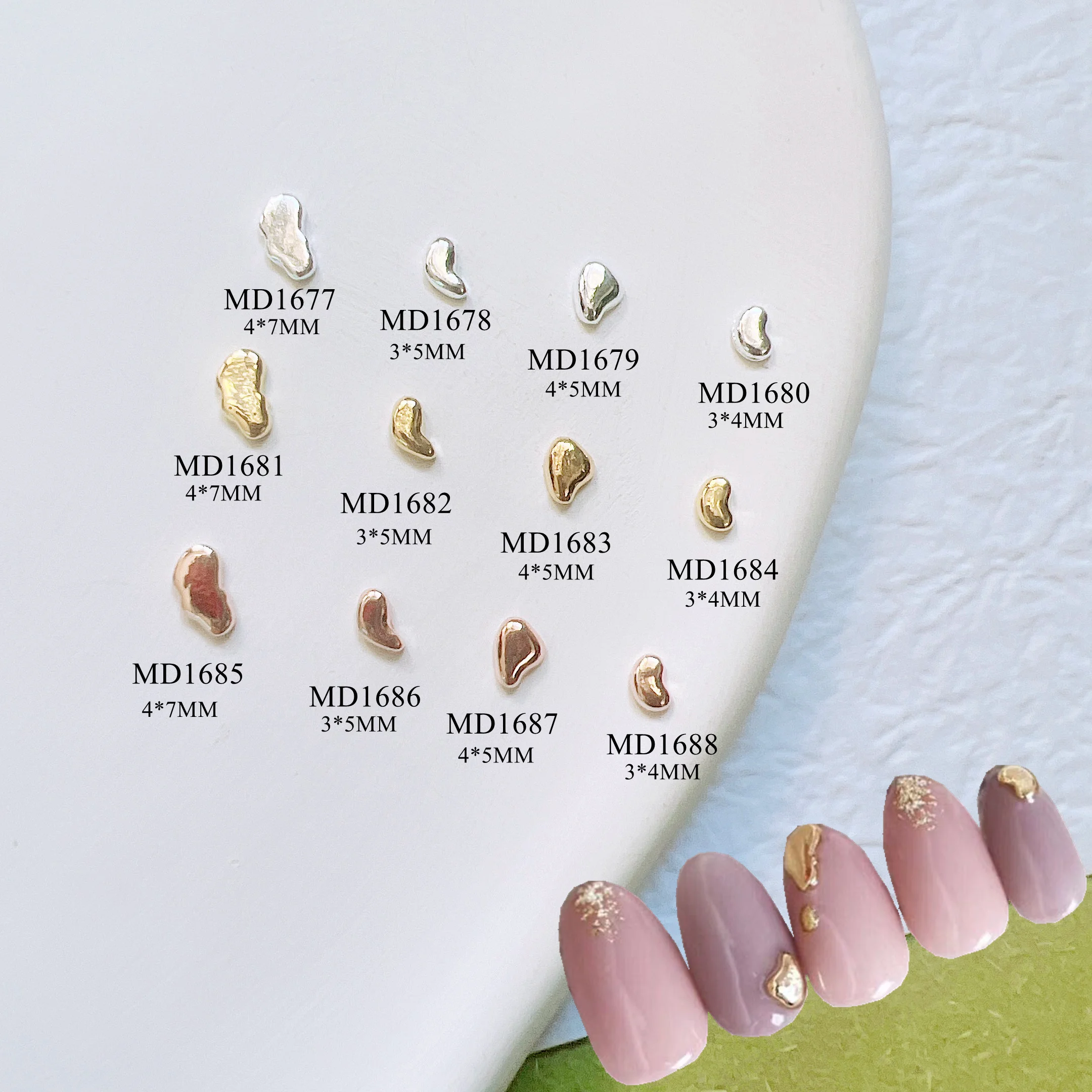 10pcs-Metal-Gold-Silver-Rose-Gold-Mini-Pieces-Design-Deco-Metal-Charms ...