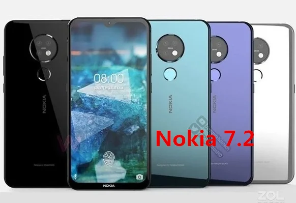 Origin Nokia 7.2 6GB 128GB 4G Smartphone 6.26 '' HD+Display 3500mAh ...