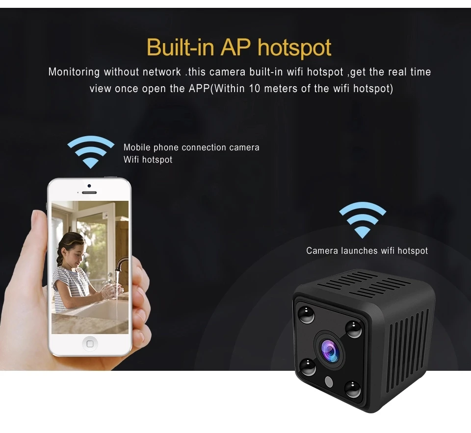 Full-hd Night Version Wireless Remote Micro Camera Household ...