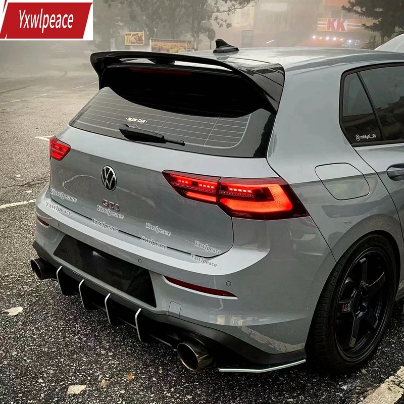 For-VW-Volkswagen-GOLF-8-MK8-Pro-R-line-GTI-R-2020-2023-Spoiler-ABS ...