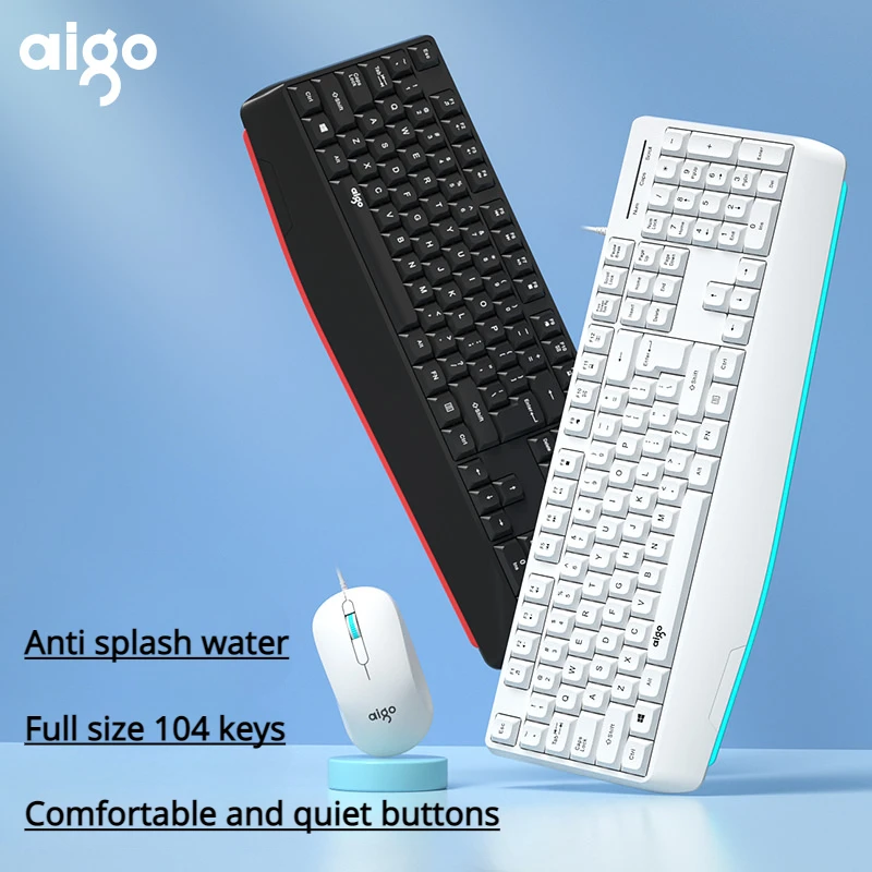 Aigo-AK300-Wired-Keyboard-and-Mouse-Set-Large-Handheld-Esports-Office ...
