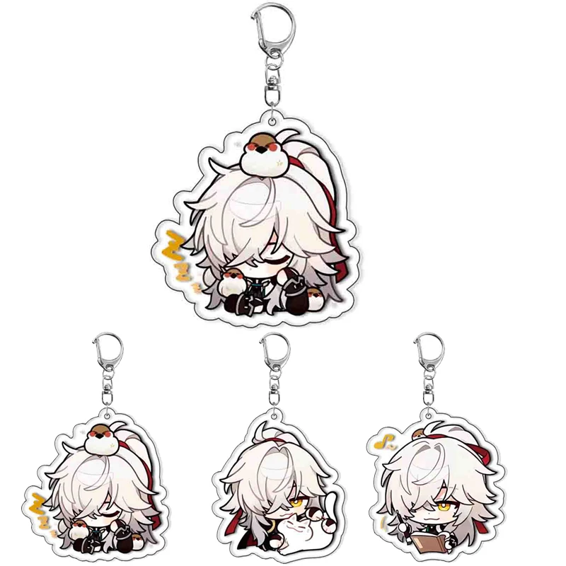 Honkai Star Rail Jing Yuan Anime KeyChain Key Chain Ring Acrylic Bag ...