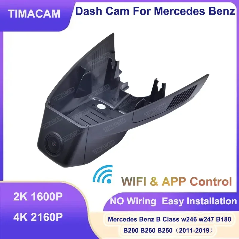 2K 4K 2016P Wifi Car-Dvr Dual Lens DashCam for Mercedes Benz B Class ...