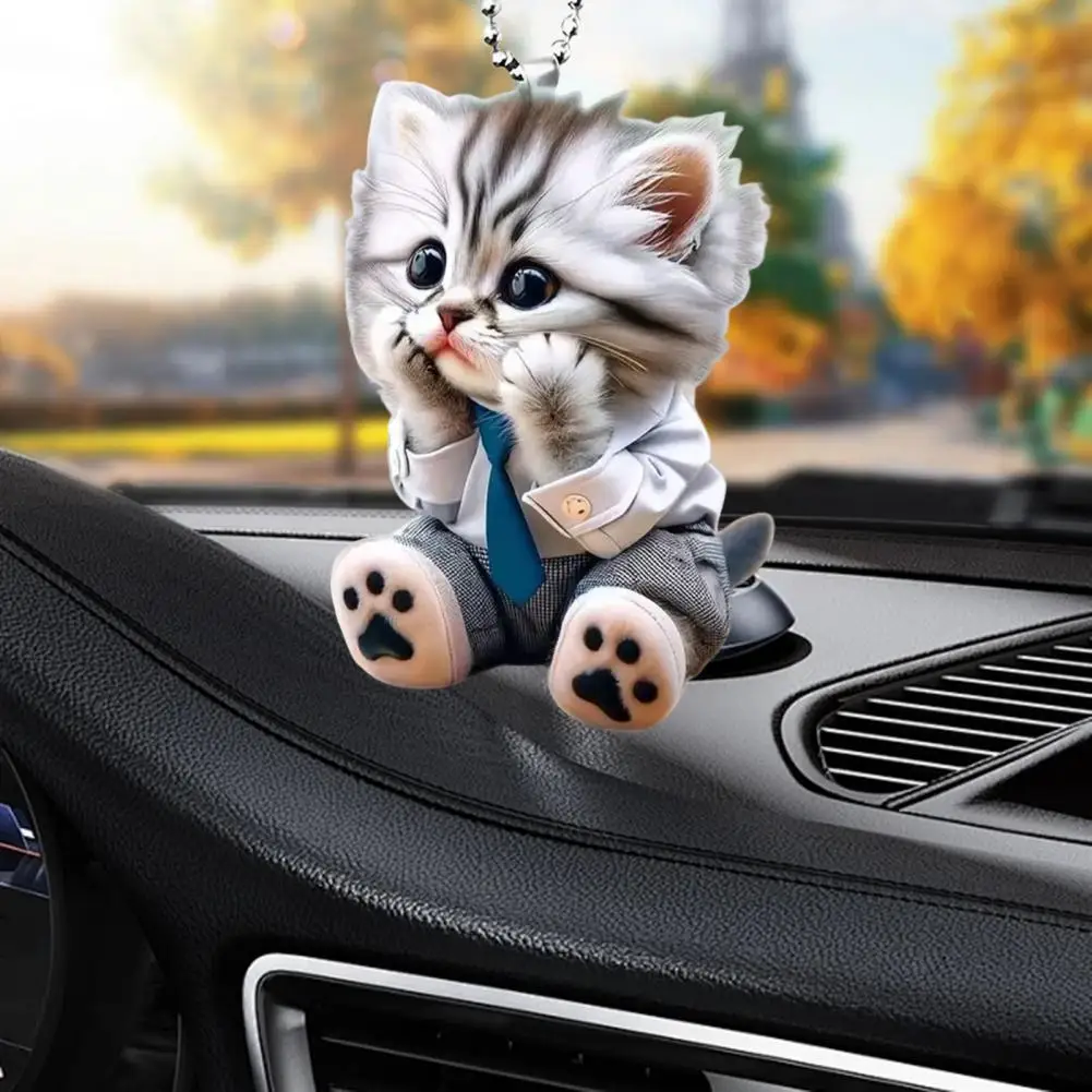Cat-shaped-Pendant-Bookshelf-Cat-Ornament-Realistic-Cat-shaped-Car ...