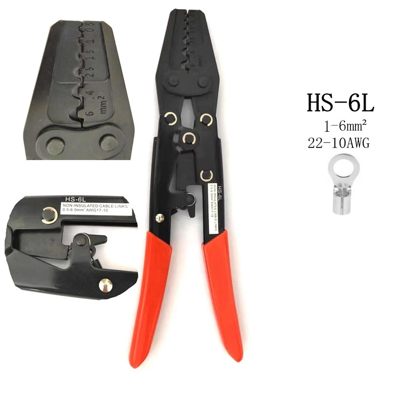 HS-6L-Japanese-Style-Crimping-Plier-For-Terminal-Crimping-Cap-Ratchet ...
