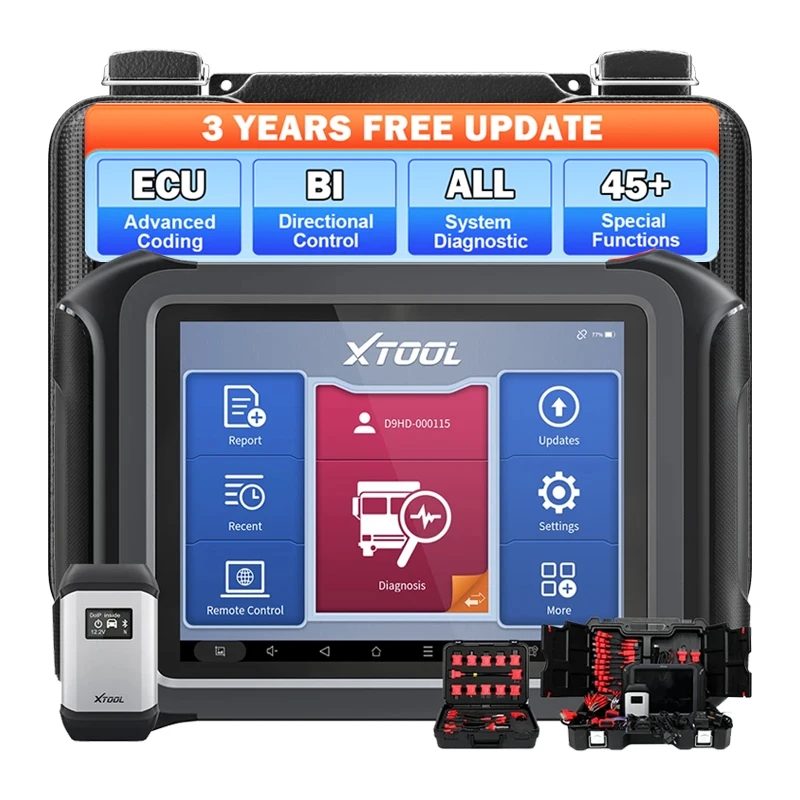 XTOOL D9HD 12/24V Trucks Diagnostic Scan Tool Heavy Duty Truck ...