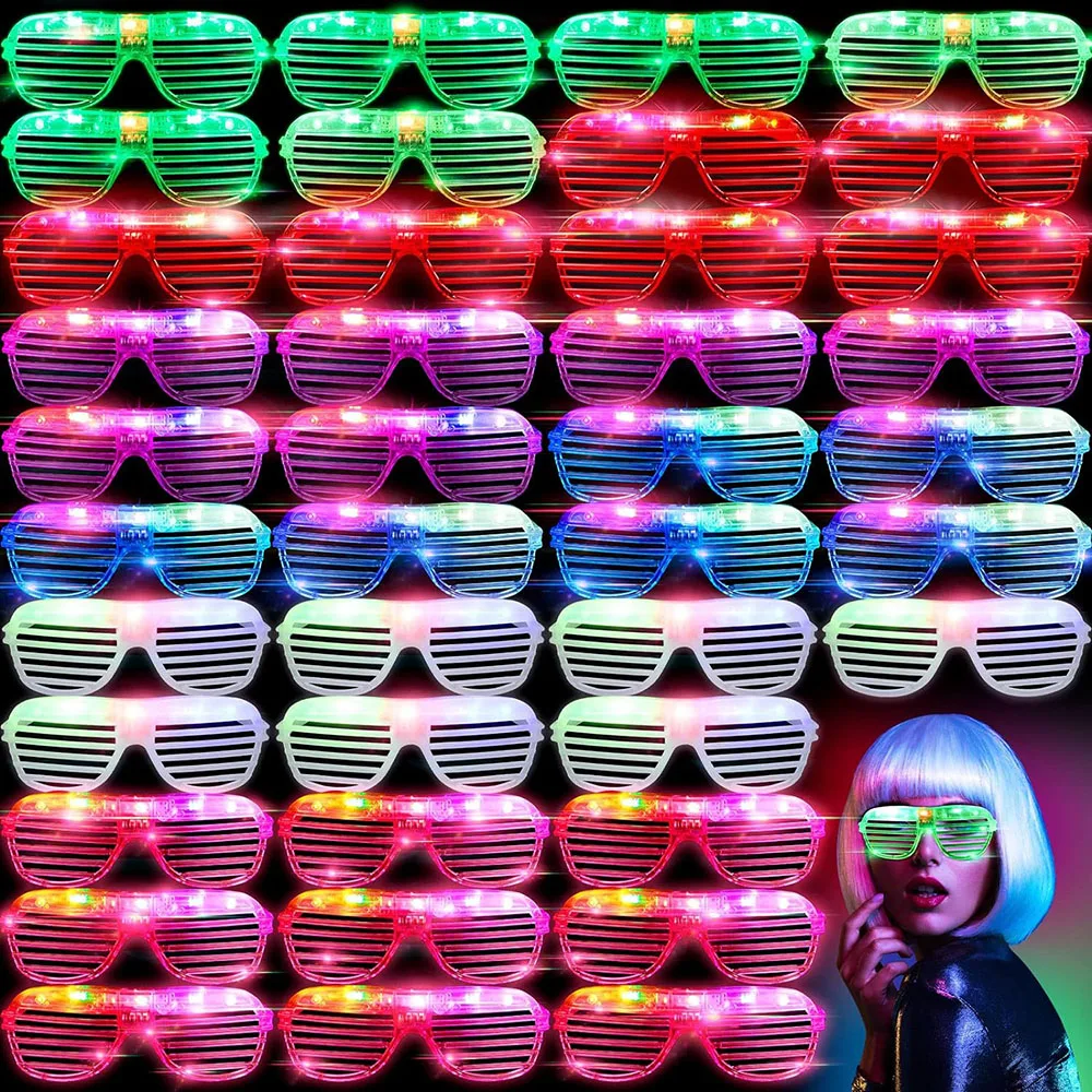 LED-Light-Up-Glasses-Glow-In-The-Dark-Party-Neon-Luminous-Glasses-for ...