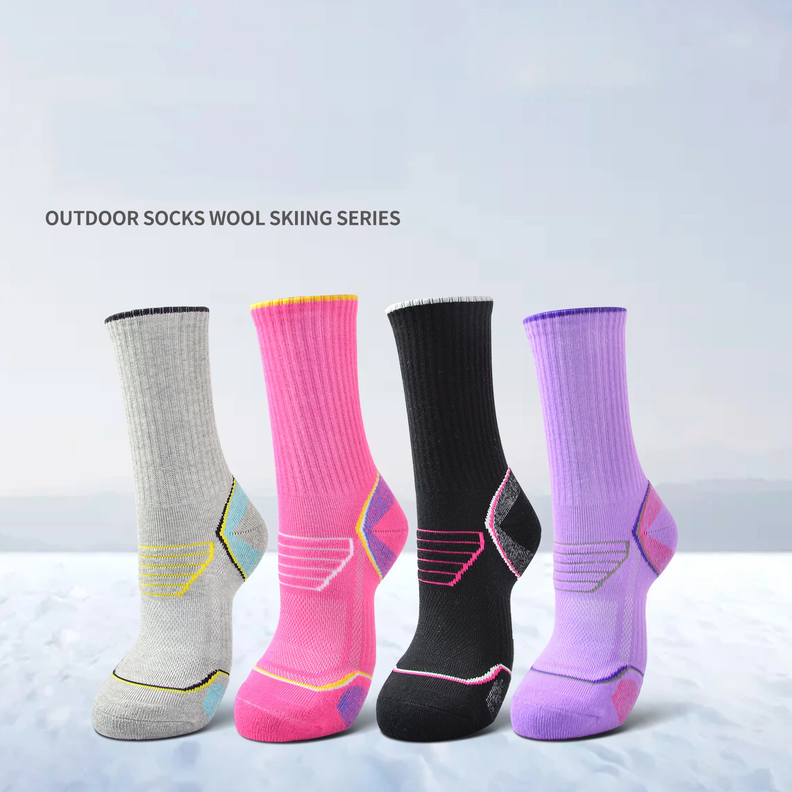 Women Socks Sports Breathable Compression Supply Running Riding Cycling ...