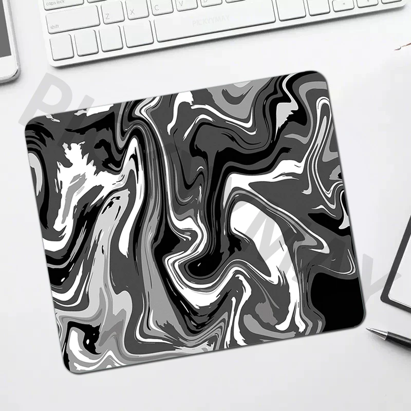 Black-And-White-Small-Mouse-Pads-Strata-Liquid-Gaming-Mousepads ...