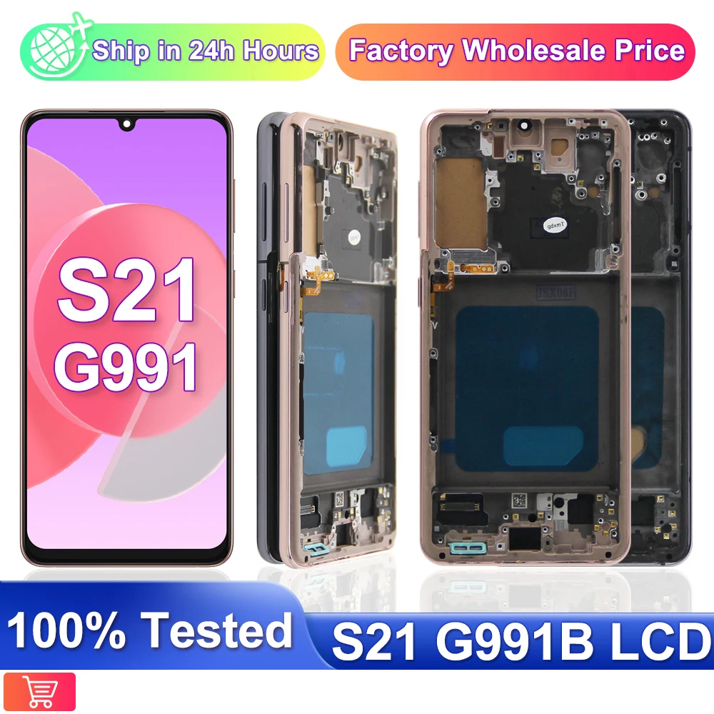 TFT-S21-Screen-For-Samsung-Galaxy-S21-LCD-Display-G990-SM-G990F-Touch ...