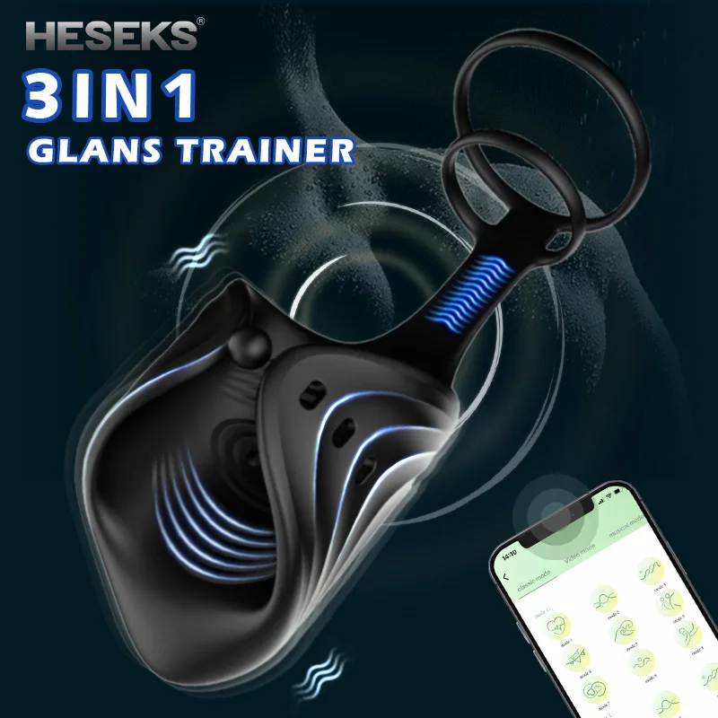 HESEKS-Male-Masturbator-Penis-Training-Vibrator-with-APP-Control-Sex ...