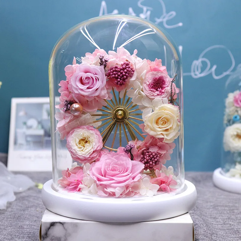 Eternal Flower Ferris Wheel with Lamp Rose| | - AliExpress