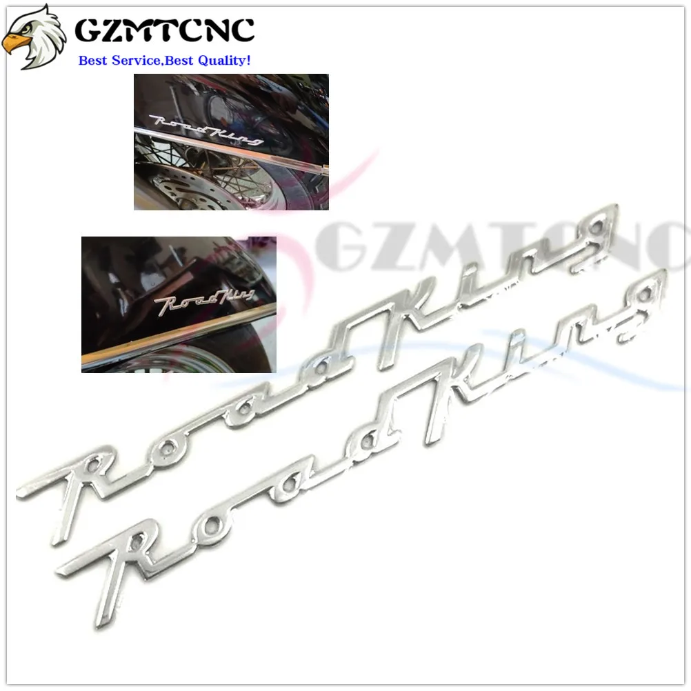 For Harley Davidson Road King 3D Chrome Motorcycle Roadking Decals ...