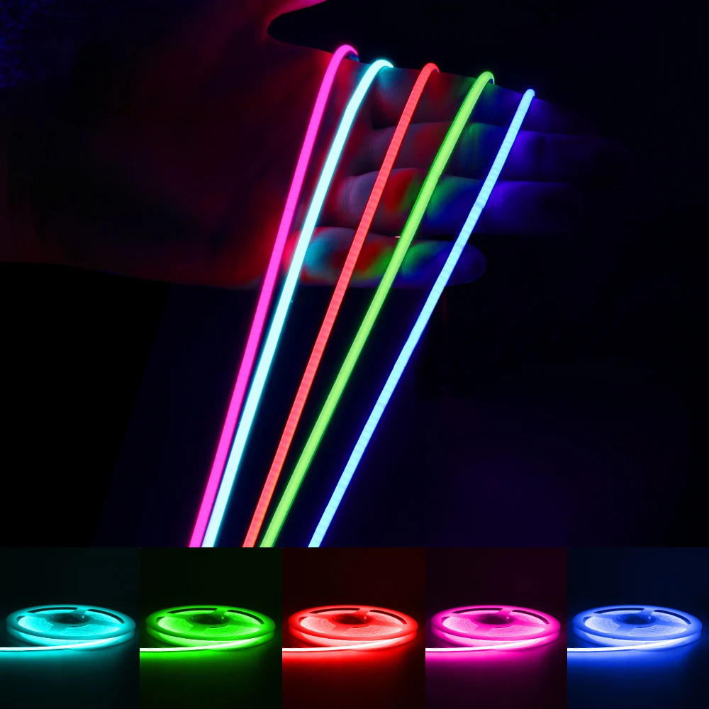 2-7mm-Super-Thin-COB-LED-Strip-Light-3V-5V-12V-Colored-Light-Strips-For ...