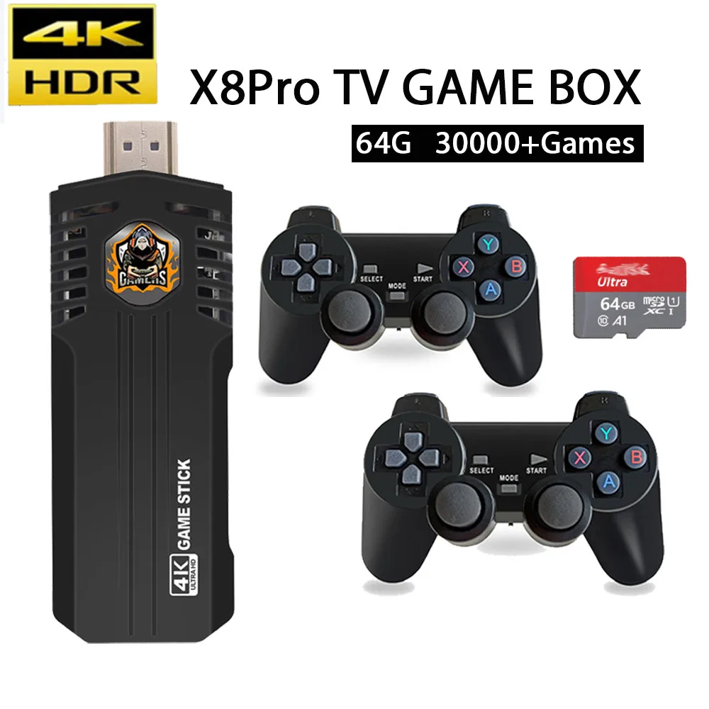 X8-Pro-4K-HD-Output-TV-GAME-BOX-2-4G-wireless-40-Emulator-Built-in ...