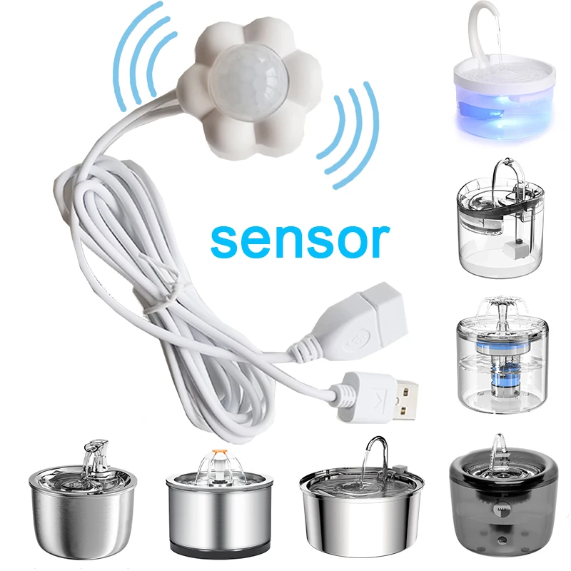 Smart Motion Sensor Switch Flower Transparent Drinker Intelligent ...
