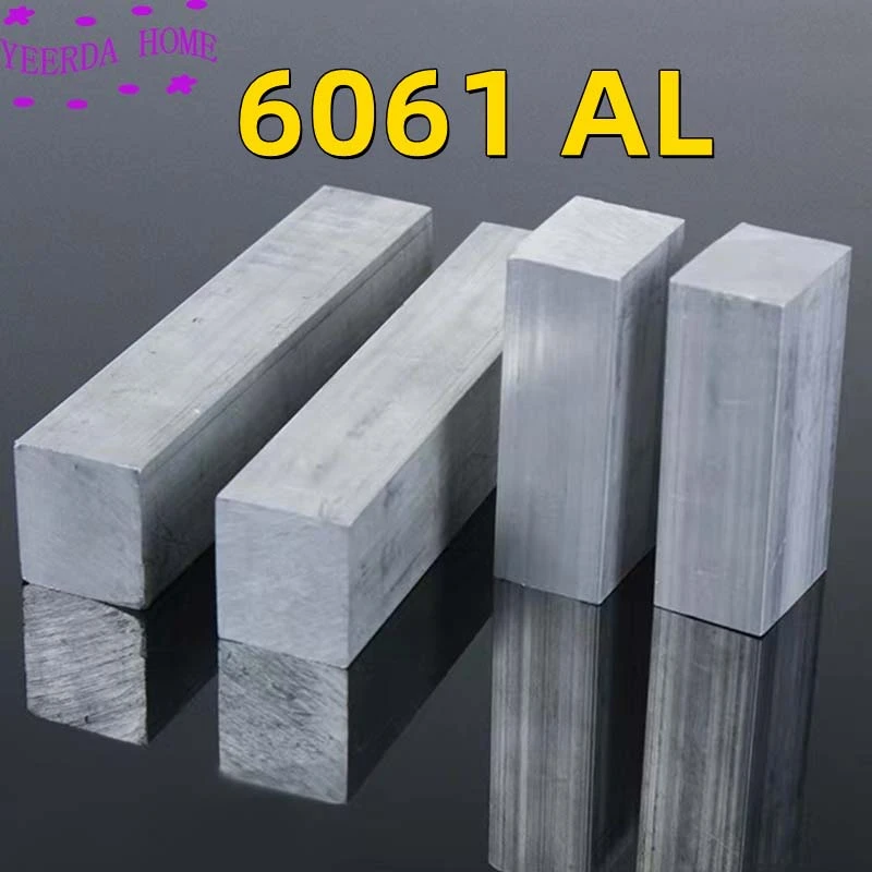All-Size 1PC 6061 Aluminum square bar rod Diameter 5/8/10/12/15/18/20 ...
