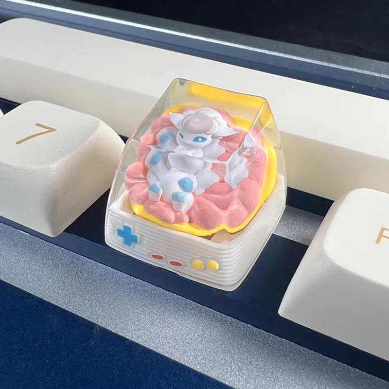 Pokemon-Gengar-Vulpix-Eevee-Cross-Shaft-Pikachu-Journeys-Keycap-New ...