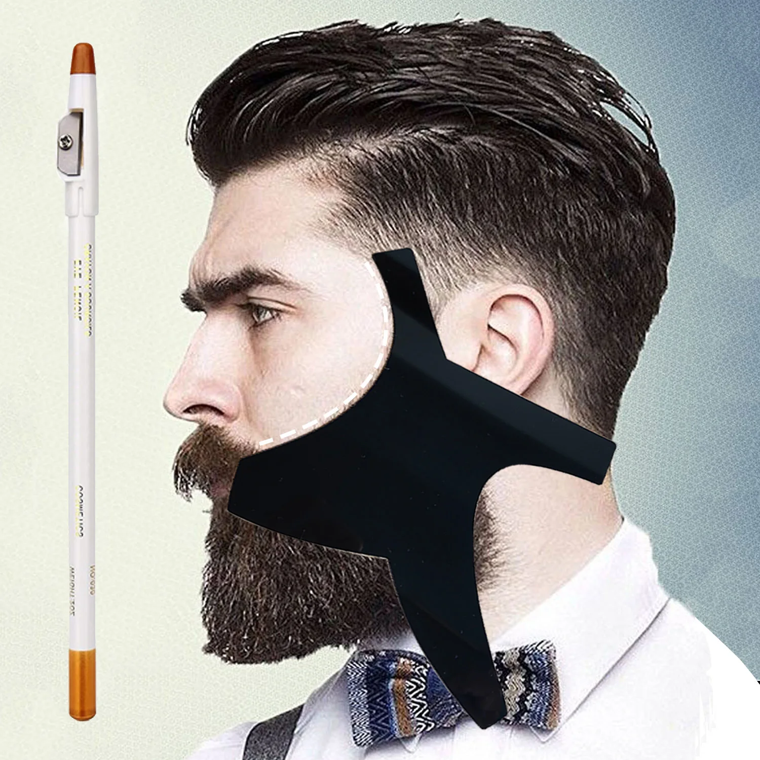 Beard-Lineup-Guide-Template-kit-Beard-Shaper-Beard-Shaping-Tool-for ...
