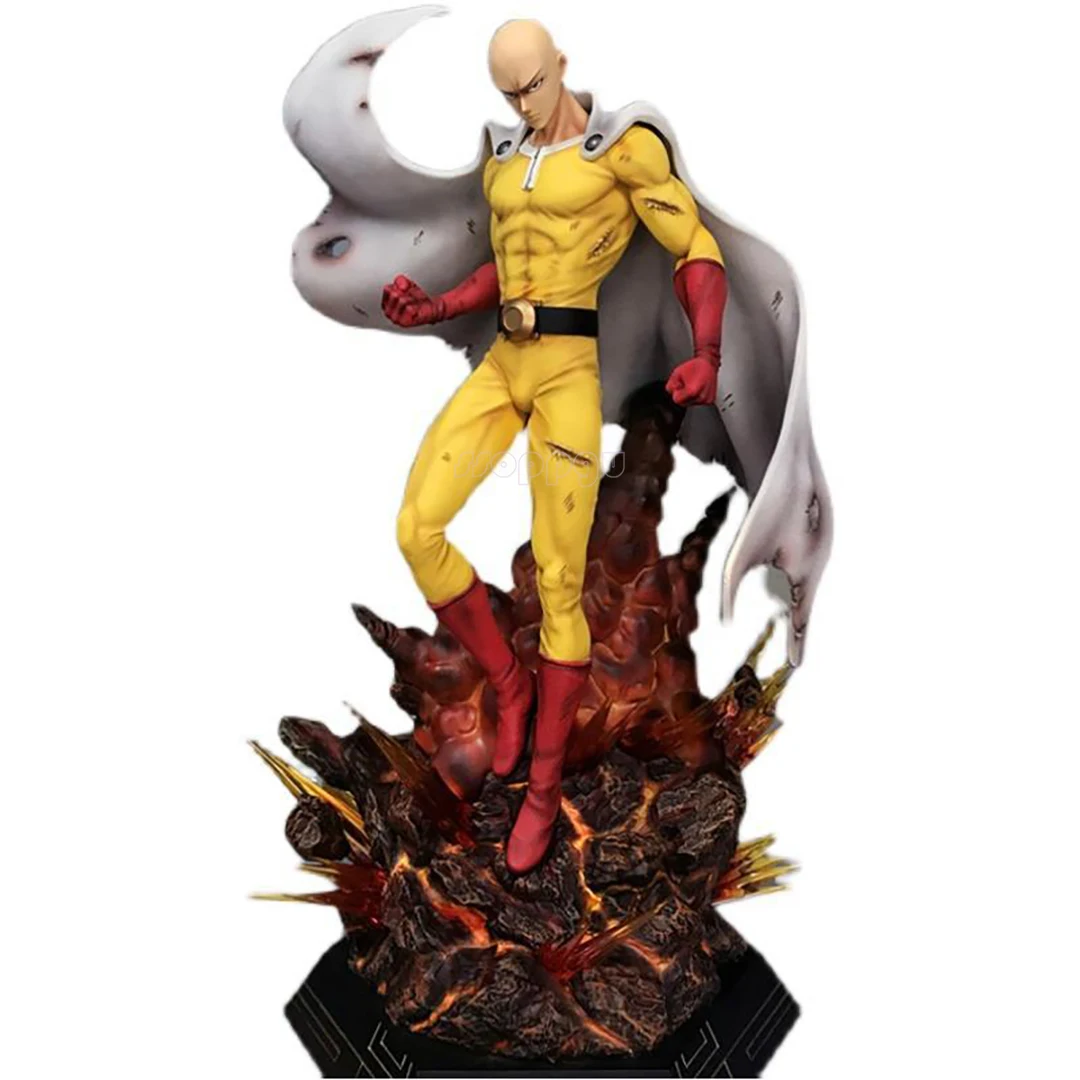 43cm-One-Punch-Man-Saitama-Breaking-the-Meteor-Ver-1-7-Complete-Figure ...