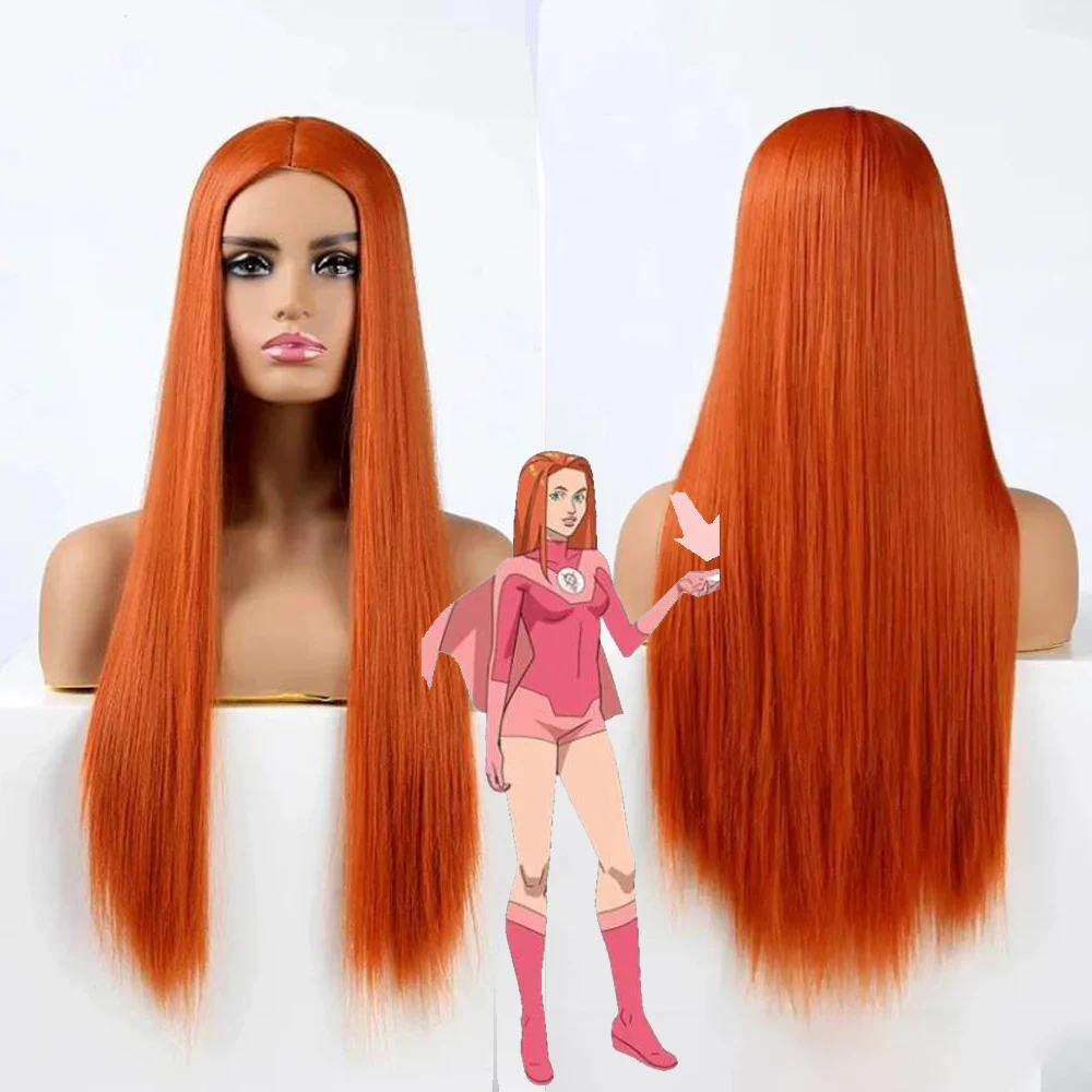 Game Invincible Atom Eve Cosplay Fantasia Wig Adult Women Long Straight ...