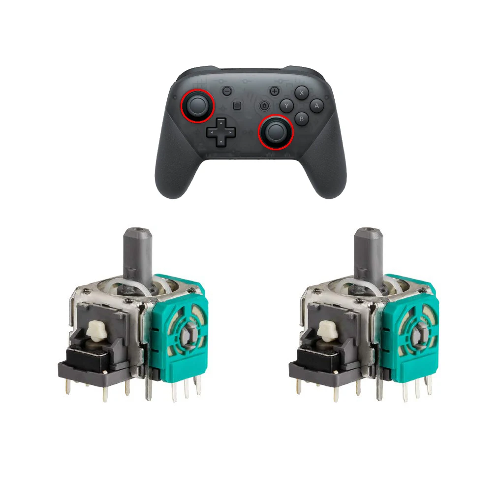 เปลี่ยนจอยสติ๊กสำหรับ Nintendo Switch Pro Controller Thumb Stick Analog ...