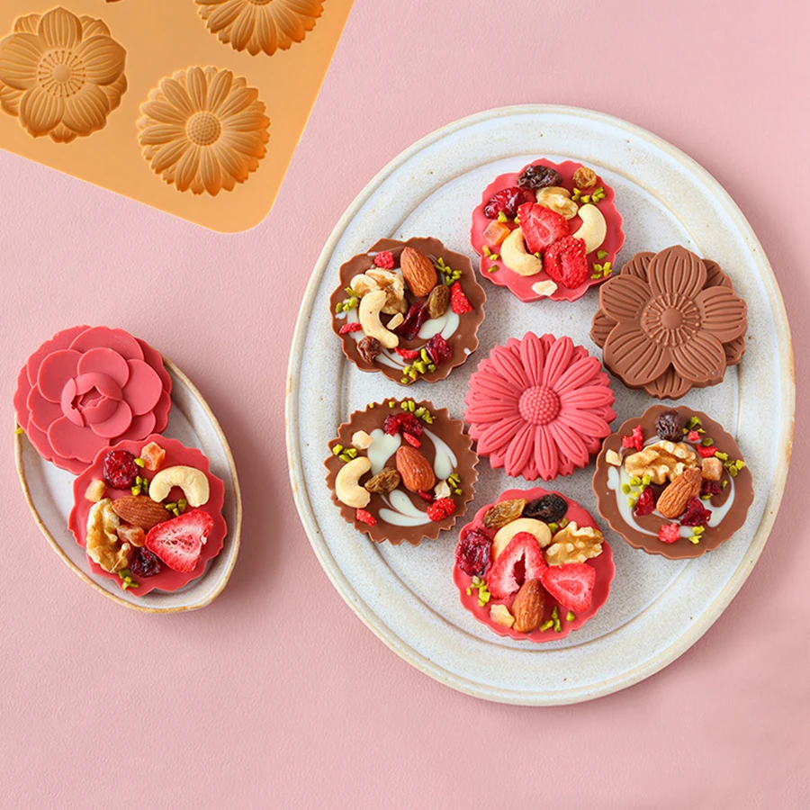 Cute-Daisy-Flower-Pattern-stampo-in-Silicone-Cookie-Cutter-Frame-dado ...