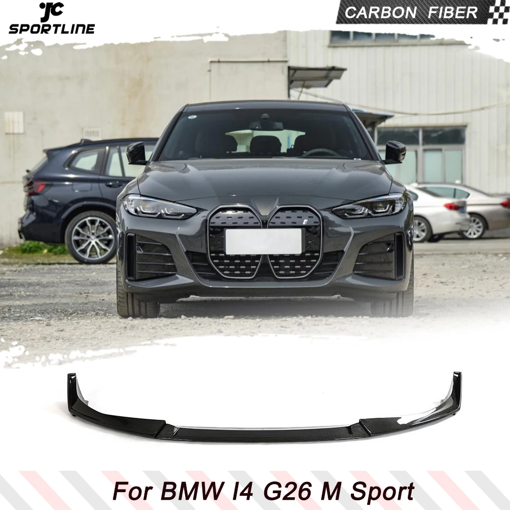 3PCS-Carbon-Fiber-Front-Bumper-Lip-Spoiler-For-BMW-4-Series-I4-G26-M ...