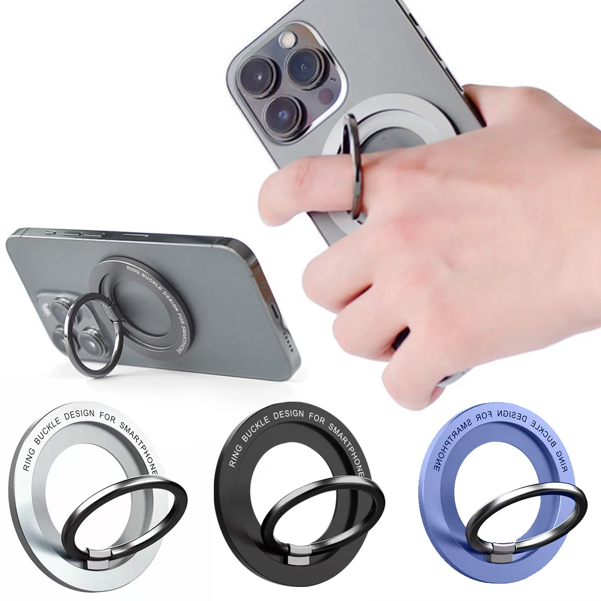Magnetic-Phone-Holder-Stand-Magnet-Finger-Ring-Socket-for-Magsafe ...