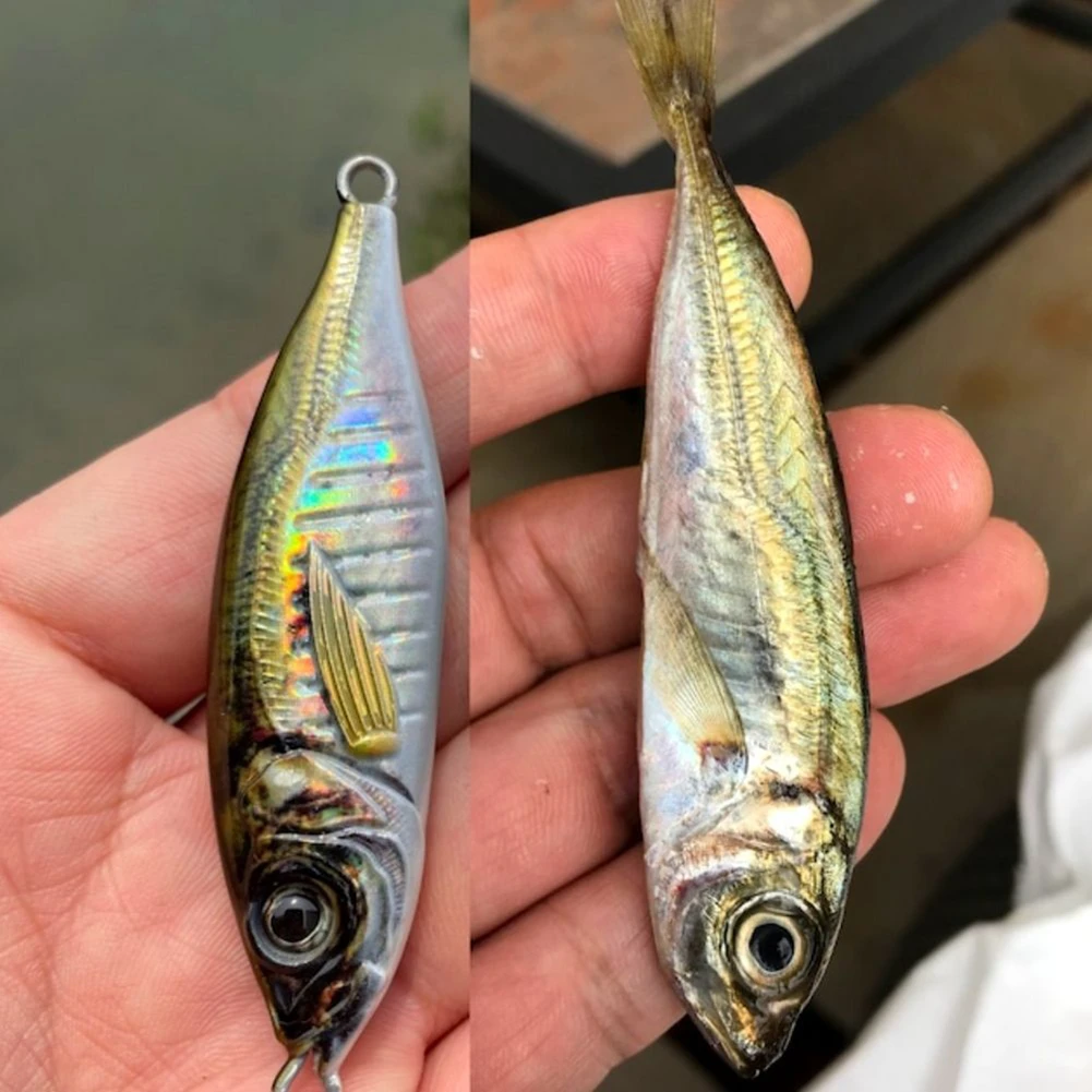 Uv Luminous Simulation Mackerel Fake Crankbait Fishing Lures Bionic 6.8cm 60g / 7.5cm 80g ...