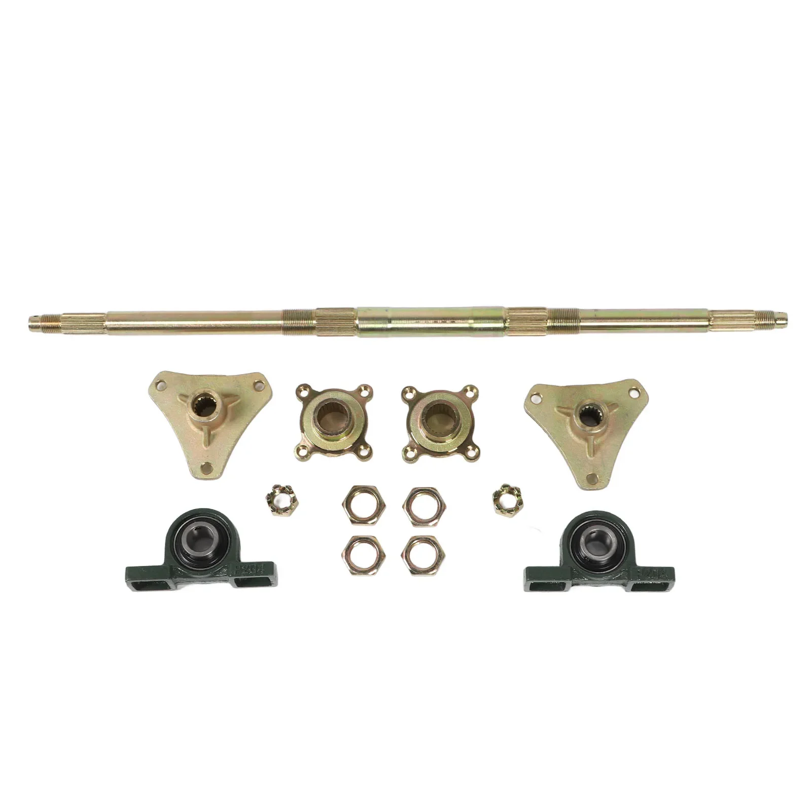 Rear-Axle-Kit-24inch-Rear-Axle-Shaft-Kit-Flanges-Fixing-Mounts-High ...