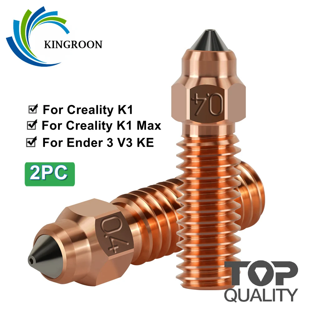 For-Ender-3-V3-KE-Nozzle-Bimetal-Chromium-Zirconium-Copper-Body ...