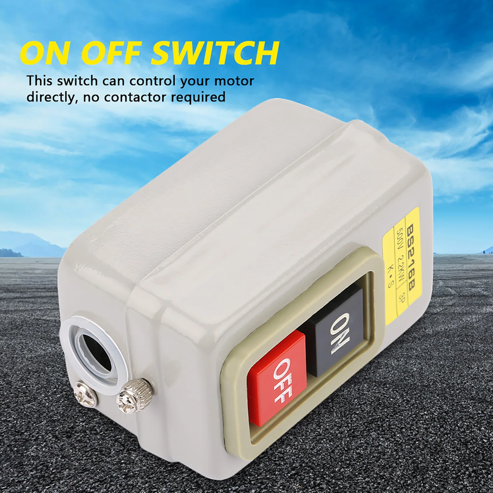 3P Push Button On Off Button Self Locking 3P On/Off Power Push Button ...
