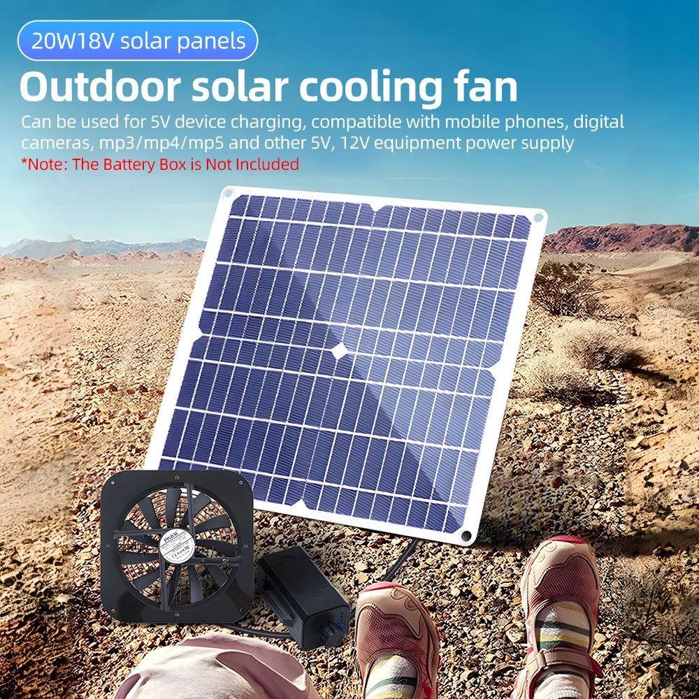 20W-Solar-Powered-Fan-Waterproof-USB-Solar-Panel-Vent-Exhaust-Fan-High ...