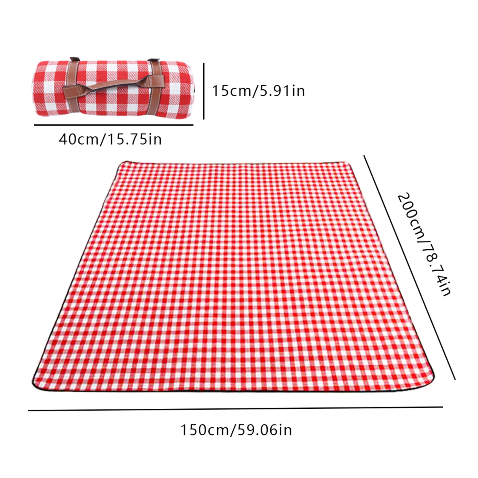 Red And White Picnic Blanket Pattern