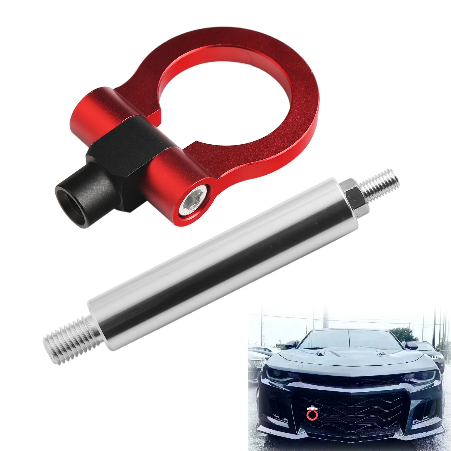Trailer-Hook-Decorative-Trailer-Ring-Towing-Front-Bumper-Metal-Paint ...