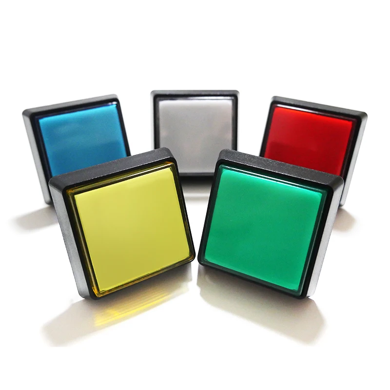 51-51mm-Square-Lighted-Buttons-Illuminated-Push-Button-With-Micro ...