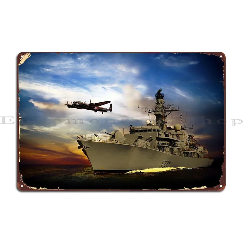 Hms-Lancaster-Metal-Plaque-Poster-Home-Living-Room-Bar-Custom-Wall-Tin ...
