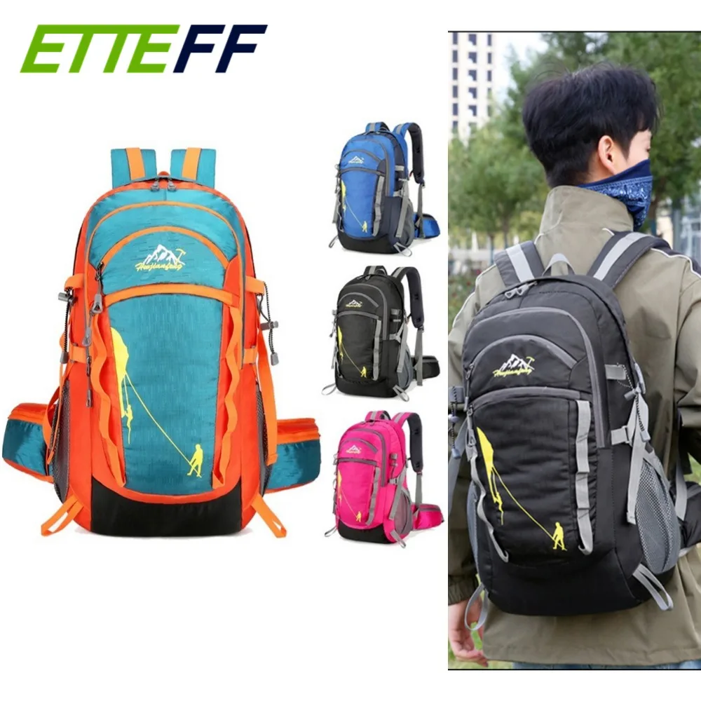 1 PCS 40L Lightweight Hiking Backpack Waterproof Nylon, 40L Travel Pack ...