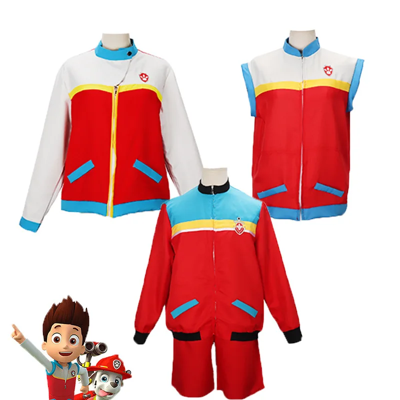 Paw Patrol Anime Boys Clothes Vest Jacket Creative Cosplay Ryder ...