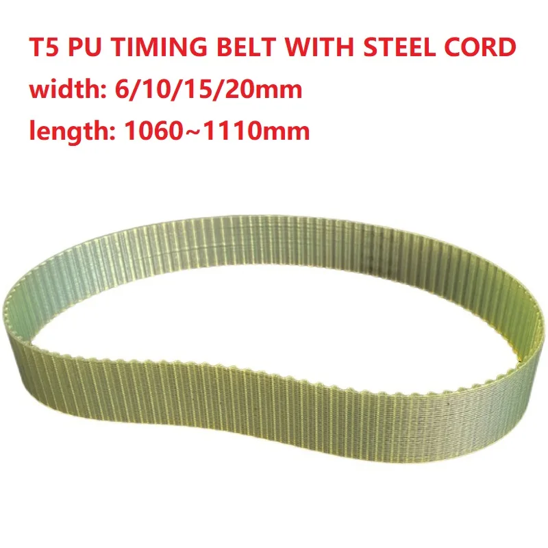 Polyurethane-PU-T5-1060mm-1110mm-Belt-Length-212Teeth-222teeth ...