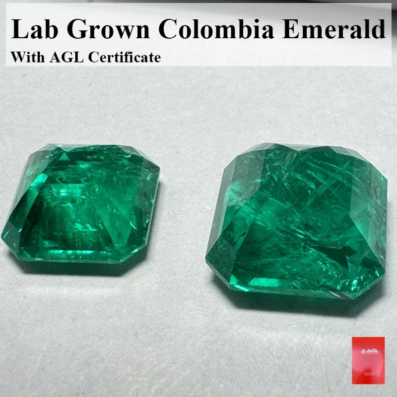 Lab Grown Emerald Stones Hand-cut Hydrothermal Emeralds Multiple sizes ...